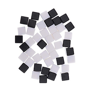 LoveinDIY 16MM Acrylic Blank Cubes for Classroom Board Games, DIY Sticker, Math Counting Teaching, Party Favor, Fun, 50PCS,