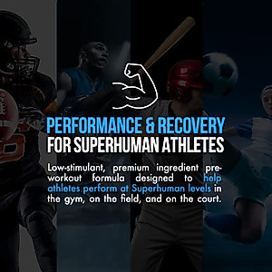 Alpha Lion Superhuman Sport Pre Workout Powder, Preworkout for Men & Women, Sports Nutrition Supplement, for Muscle Soreness, Recovery & Training, Energy & Focus (21 Servings, Hulk Juice Flavor)