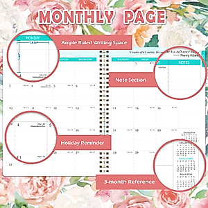 Teacher Planner 2023-2024 - 2023-2024 Teacher Planner, Academic Planner 2023-2024 from July 2023 to June 2024, 8" x 10", Teacher Lesson Plan Book with Quotes, Strong Twin-wire Binding - Floral