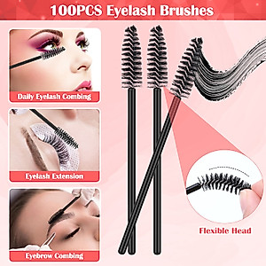 Cludoo Professional Eyelash Extension Supplies Kit with Lash Clusters Lash Kit for Eyelash Extensions Beginners with Lash Fan, Tweezers, Tapes, Mascara Brushes,Lash Extension Kit for Beginners Starter