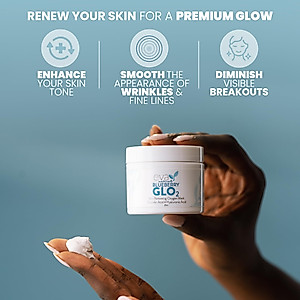 Eva Naturals GLO2 Oxygen Clay Masks For Face Skin Care - Exfoliating Pore Minimizer Face Masks Skin Care - Anti-aging Facial Skin Care Products - Hydrate & Restore All Skin Types - 2 Oz