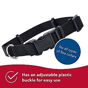 Coastal - Secureaway Flea Collar Protectors, Black, 1" x 18"-26"