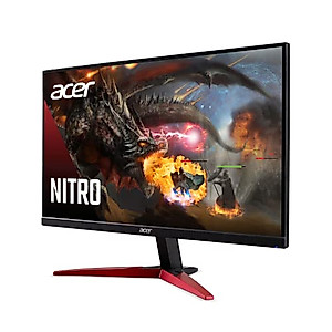 Acer Nitro KG241Y Sbiip 23.8” Full HD (1920 x 1080) VA Gaming Monitor | AMD FreeSync Premium Technology | 165Hz Refresh Rate | 1ms (VRB) | ZeroFrame Design | 1 x Display Port 1.2 & 2 x HDMI 2.0,Black