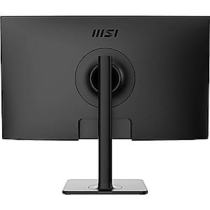 MSI Modern MD272QP, 27", 2560 x 1440 (QHD), IPS, 75Hz, TUV Certified Eyesight Protection, 5ms, HDMI, Displayport, USB C, Tilt, Swivel, Height Adjustable, Pivot,Black