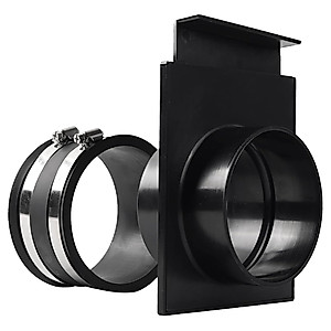 TonGass (1-Set) 4-Inch Blast Gates for Dust Collection Systems and Vacuum Fittings - with Easy to Use and Efficient Sliding Gates - Works with Flexible Hose Cuff Couplers