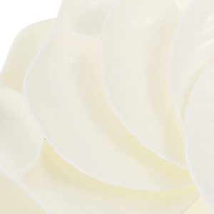 UPKOCH Movie Night Snack Trays 6Pcs Shell Dumpling Plates with Sauce Holder Plastic Sushi Plates Serving Platter Tray French Fries Plate with Sauce Divider For Home Kitchen (White) Serving Dishes