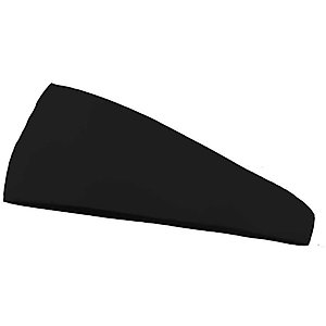 Bondi Band Headbands for Women, 4 Inch Anti Slip Workout Headbands That Stay In Place, Absorbent, Moisture Wicking, For Running, Yoga, Skiing and More, Black