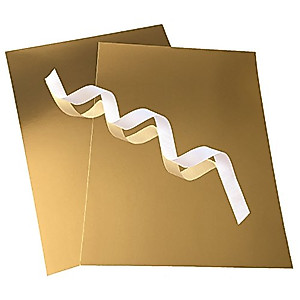 Mirror Gold Metallic Mirricard Cardstock - 8.5 X 11 inch - 100 lb / 12Pt - 10 Sheets from Cardstock Warehouse