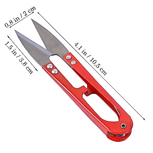 Hatisan U Sewing Scissors Clippers, Mini Small Thread Snips Trimming Nipper - Great for Stitch, Craft & DIY Supplies (Set of 14, Random Colors)