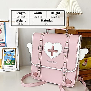 AIVYNA Kawaii Mini School Backpack 12.2'' Waterproof Cute Small Bookbag for Teen Girls, Pink