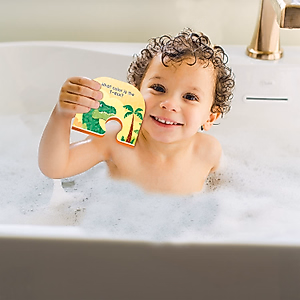 Peaceable Kingdom Dynamic Dinosaurs Bath Puzzles - Bath Toys for Toddlers – Foam Bath Puzzles for Kids Ages 18 Months+ - Boost Fine Motor Skills (17 Pieces, 5 Puzzles)