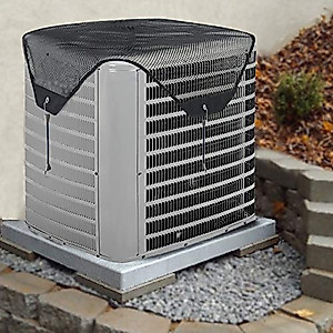Jeacent Air Conditioner Covers For Outside Units Black,AC Cover For Outside Unit, Air Conditioner Leaf Guard Open Mesh (36"×36")