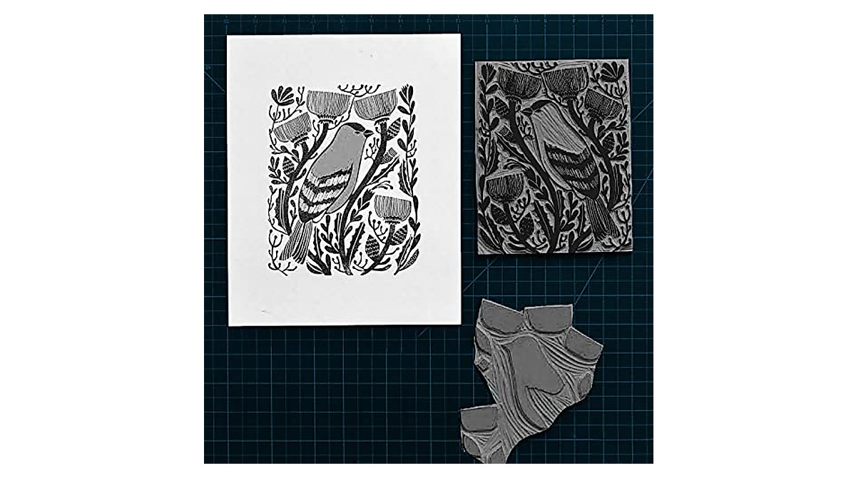 Falling in Art Soft Linoleum Carving Block - 2 Pack