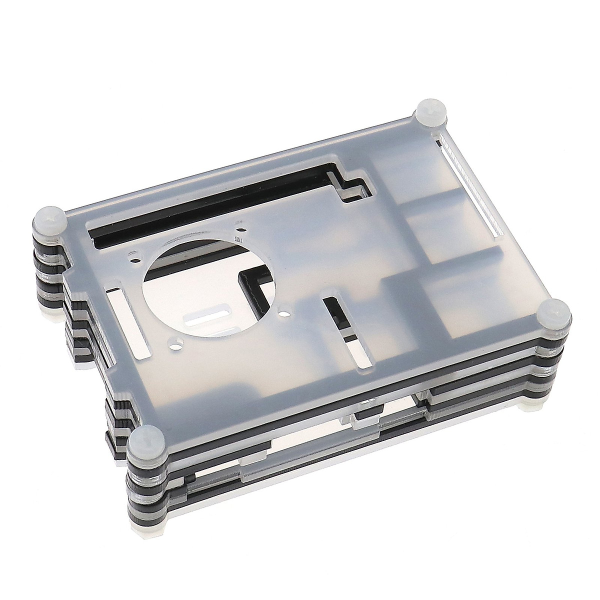 SING F LTD 4 in 1 Professional Case Compatible with Raspberry Pi 3 Model b Pi 2 b Pi b Acrylic Desktop Starter Kit