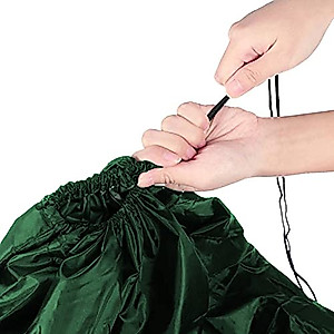 Outdoor Furniture Covers Waterproof Table 83x35in, Patio Furniture Cover Round Table, Outdoor Furniture Covers for Winter, All Weather, Windproof, Green,Black