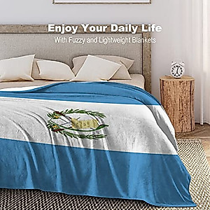 Ditooms Guatemala Flag Blanket, Country Flag Throws, Plush Super Soft Warm Flannel Blanket for Couch Bed Sofa Cover Chair - Great Gift for Friend Men Women 30"x40"