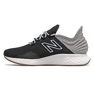 New Balance Women's Fresh Foam Roav V1 Sneaker, Black/Light Aluminum, 7.5 M US