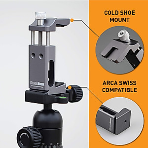 Ztylus Cinema Mount Smartphone GND Filter Kit with Phone Clip for iPhone, Samsung (S: Cinema Mount Rig + GND Filter)