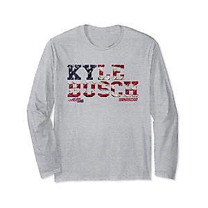 NASCAR - Kyle Busch - Americana Long Sleeve T-Shirt