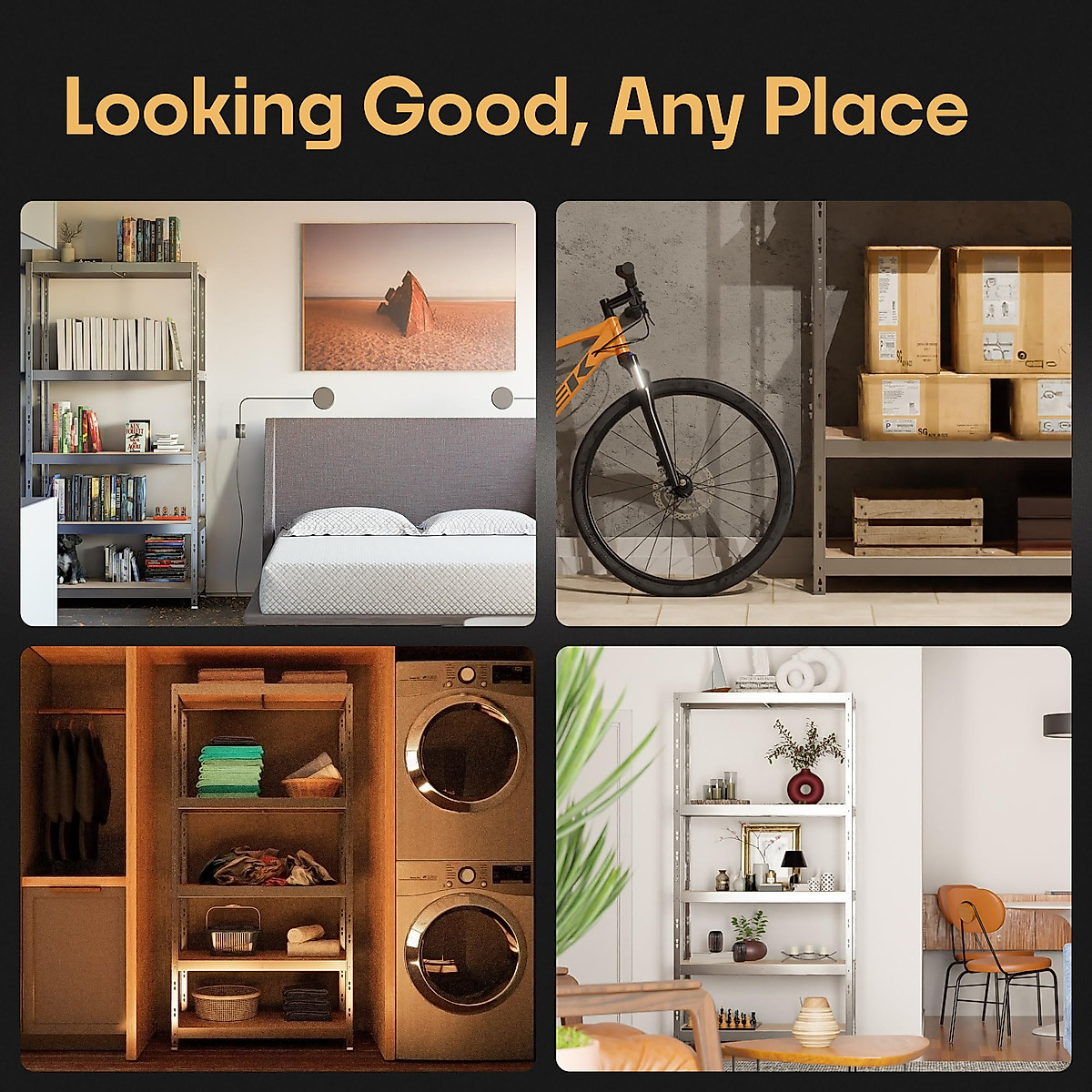 Metalkas Storage Shelves: 5 Storage Shelves Heavy Duty w/ 2,200 lb Total Load Capacity, 440 per Storage Shelf, 71x35x16 Perfect Solution for Your Storage Needs, Adjustable Shelving Unit