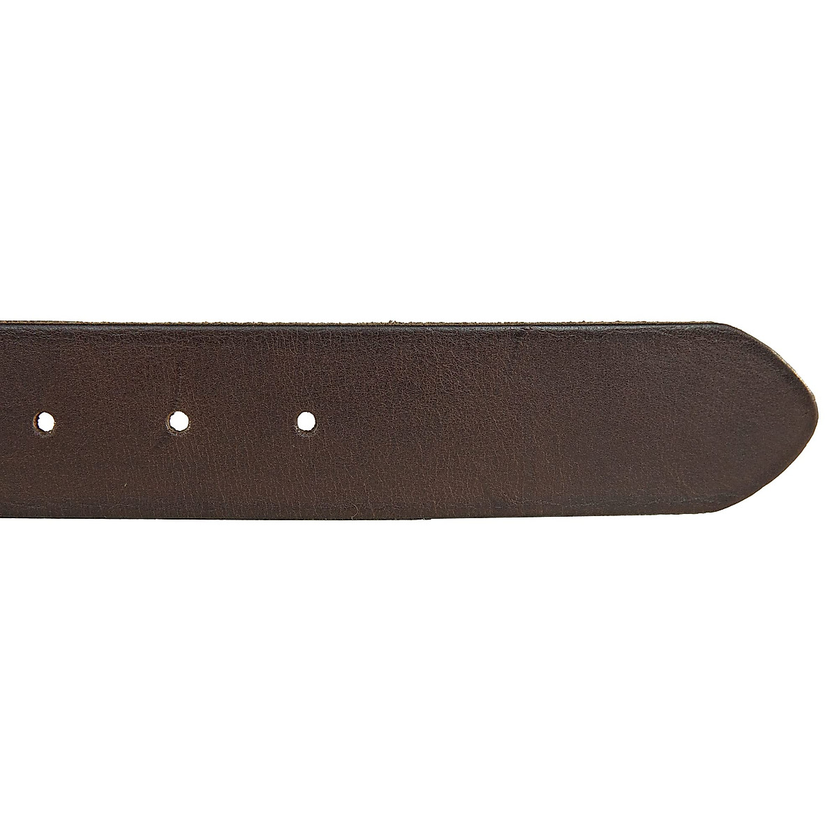 Lucky Brand Men Casual Leather Belt, Roller Buckle with Rivets-Brown, 38