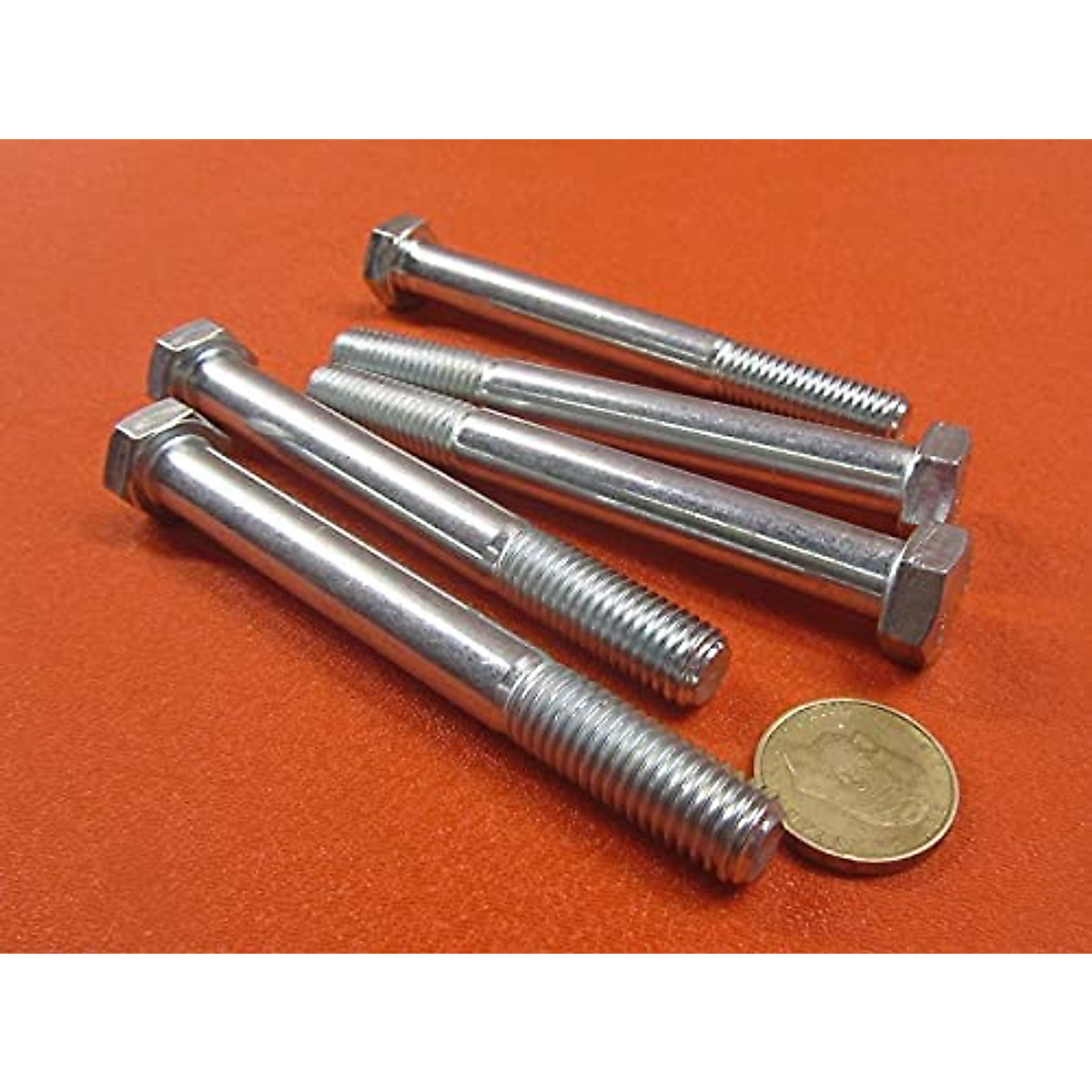 Class 10.9 Zinc Steel Hex Bolts PT M12 x 1.75 mm x 110 mm Long 5 pcs