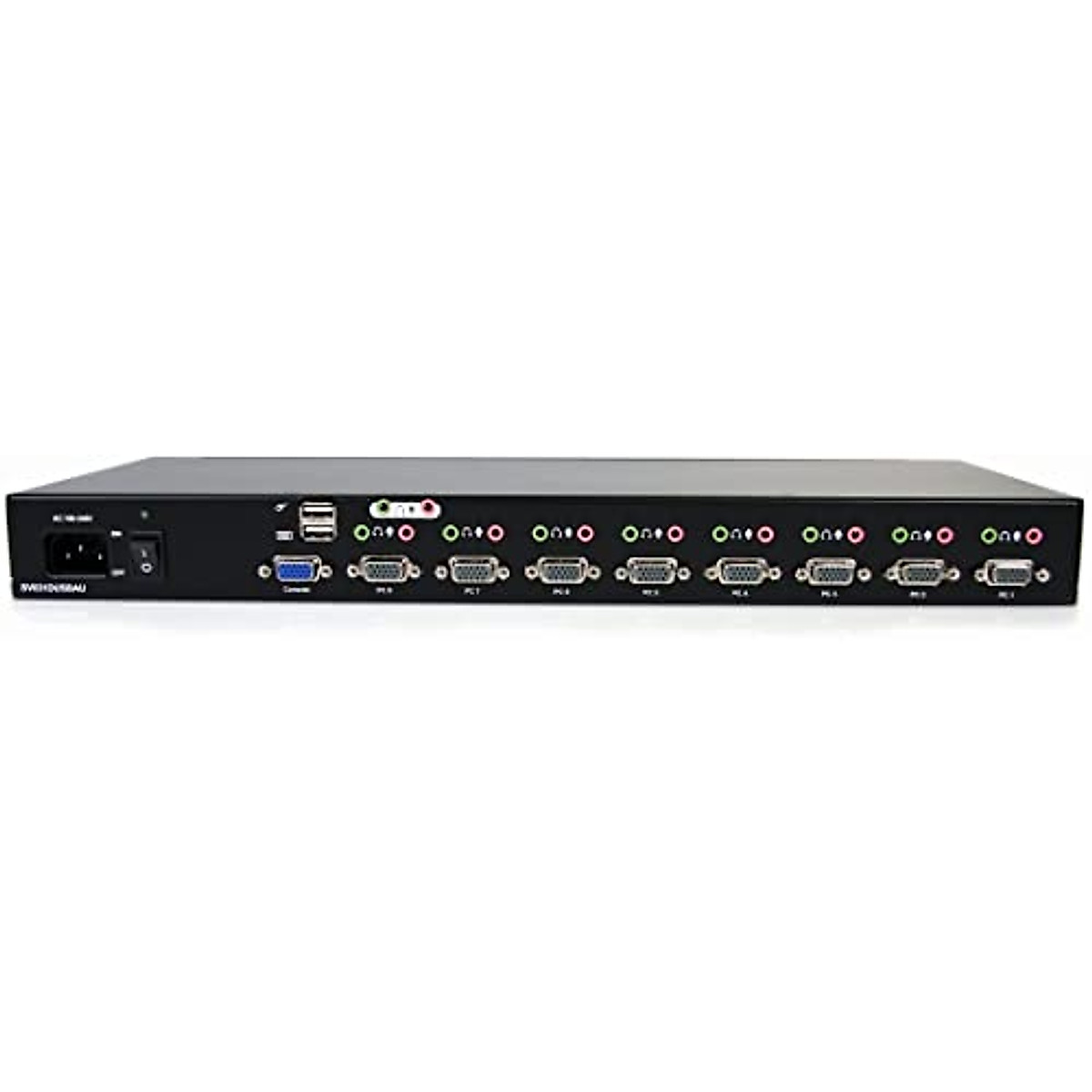 StarTech.com 8 Port VGA KVM Switch - 1U Rack Mount - USB VGA KVM Switch with Audio - 1920 x 1440, TAA @60hz - KVM Video Switch (SV831DUSBAU)