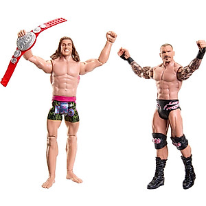 Mattel WWE Randy Orton & Matt Riddle Championship Showdown Action Figure 2-Pack with RAW Tag Team Championship, 6-inch