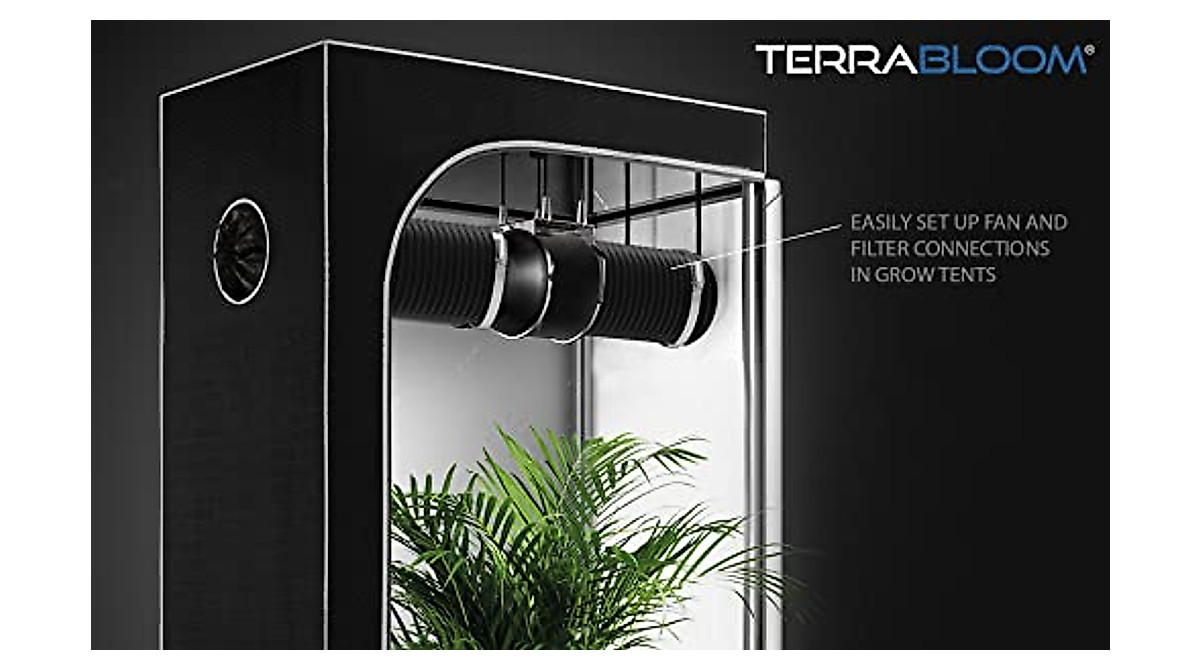 TerraBloom 6 Inch Flexible Ducting - 25 Feet for Grow Tents & HVAC