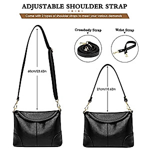 HUANLANG Crossbody purses for Women Trendy Designer Cross Body bag purses Ladies PU Leather Shoulder Bag Fashion Black Crossbody Handbags for Travel Holiday Office Daily Party Casual