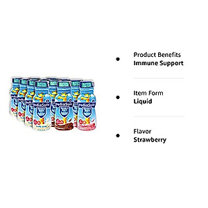 PediaSure Grow and Gain With Immune Support Shake | Complete Balanced Nutrition | PediaSure Strawberry, PediaSure Vanilla, and PediaSure Chocolate Flavors | 12 Pack | Niro Assortment