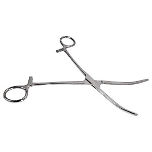 HTS 161S2 2 Pc 8" Locking Straight & Curved Hemostat Set