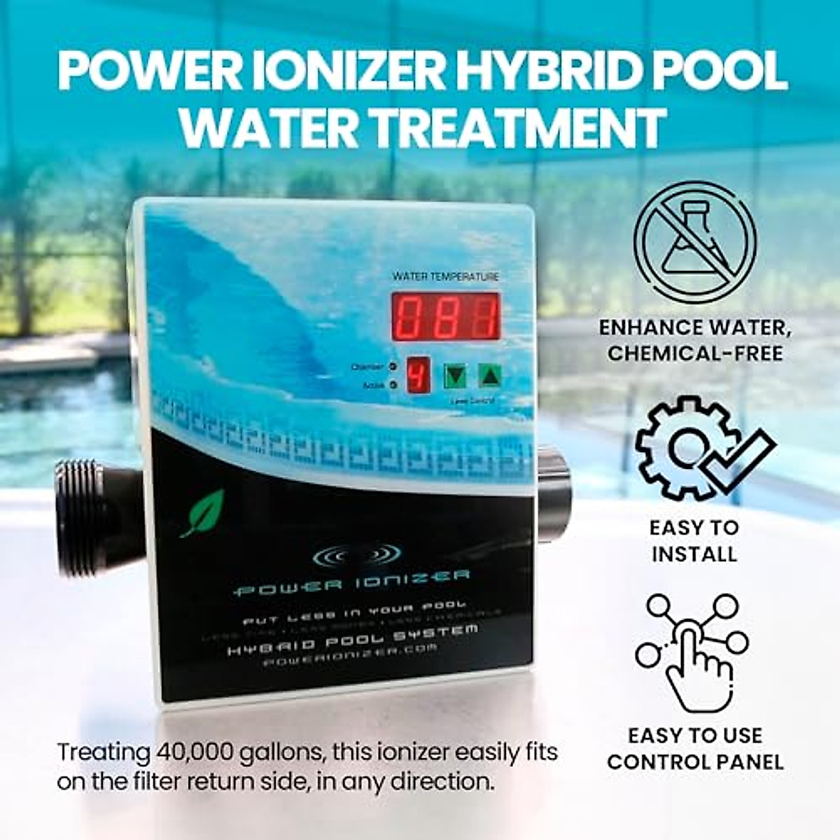 Main Access Power Ionizer System Pool Treatment System
