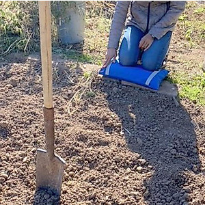 PILLOW GANIC Kneeling Pad, Superior Comfort Compared to Foam Pads. Made in USA, Weatherproof Natural Hull Filling Yard Work Gardening Shop Yoga Exercise Praying Bath Kneeler