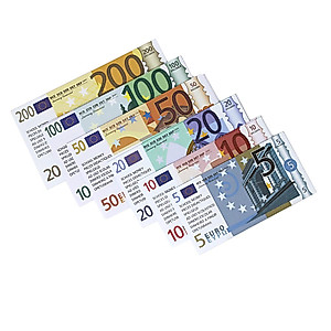 Learning Resources Euro Pack, Set of 60 Banknotes