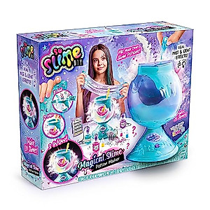 So Slime DIY Magical Slime Potion Maker Cauldron; Make your own Slime Potions; Mist and Light Effects; Makes 10 Slimes; Just add Water; Fill Mini Potion Bottles to Wear or Share; Discover your Fortune