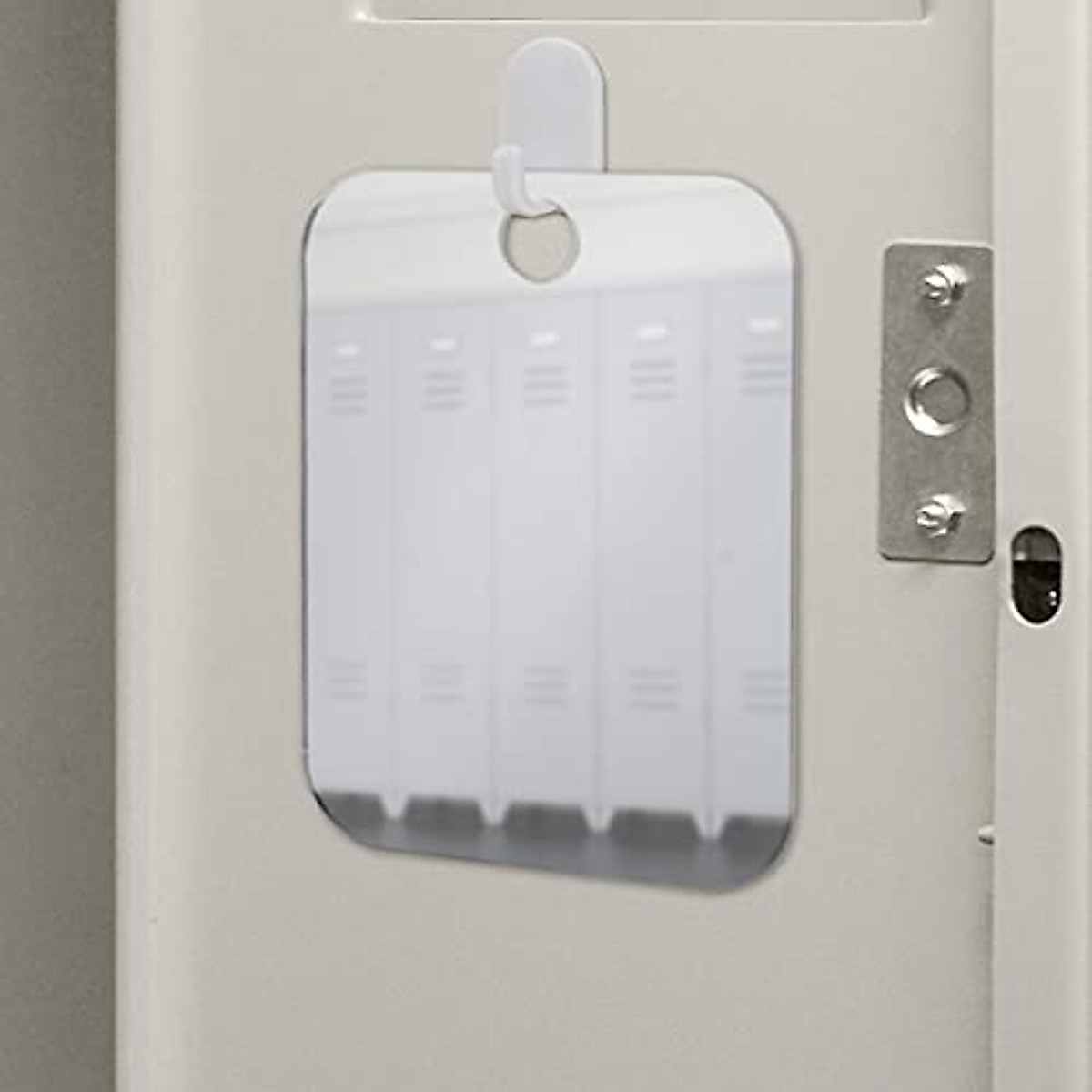 The Shave Well Company Anti-Fog Shaving Mirror for Office, Gym, or School Locker | Fogless Bathroom Shower Mirror with Handheld Option | Hanging Shower Mirror Includes Removable Adhesive Hook