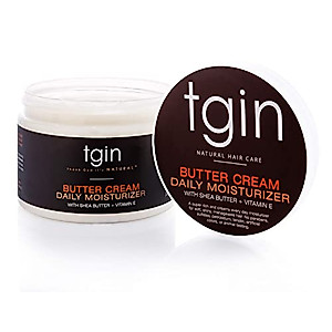 tgin Butter Cream Daily Moisturizer For Natural Hair - Dry Hair - Curly Hair - 12 Oz