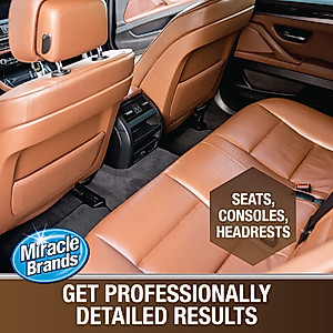 Miracle Brands Auto Leather Wipes - 30 Count, Clean & Protect Leather Upholestry