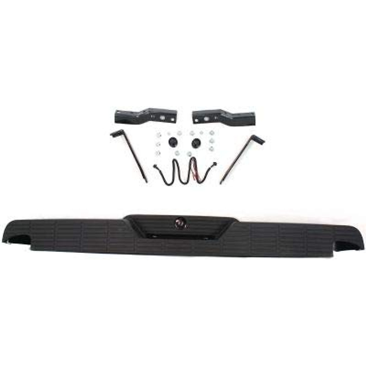 Evan Fischer Step Bumper Compatible with 1993-2011 Ford Ranger Assembly Powdercoated Black Steel Hitch Style Fleetside