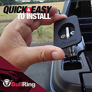 Bull Ring Retractable Truck Bed Tie Down Anchors for Ford F150 2015-24, Super Duty 2017-24, Raptor 2017-24 – Flush Fit, Easy Install, (2 Pack)