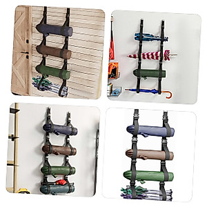 Levemolo 2pcs Wall-Mounted Storage Rack Utility Blaclight Storage Shelves Garage Wall Strap Hanging Storage Straps Wall Storage Strap Garage Storage Rack Polyester Black