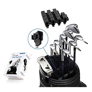 Golf Club Organizers 14pcs 1set Clip Power Holder to Protect Iron Putter on Bag by i & Plus