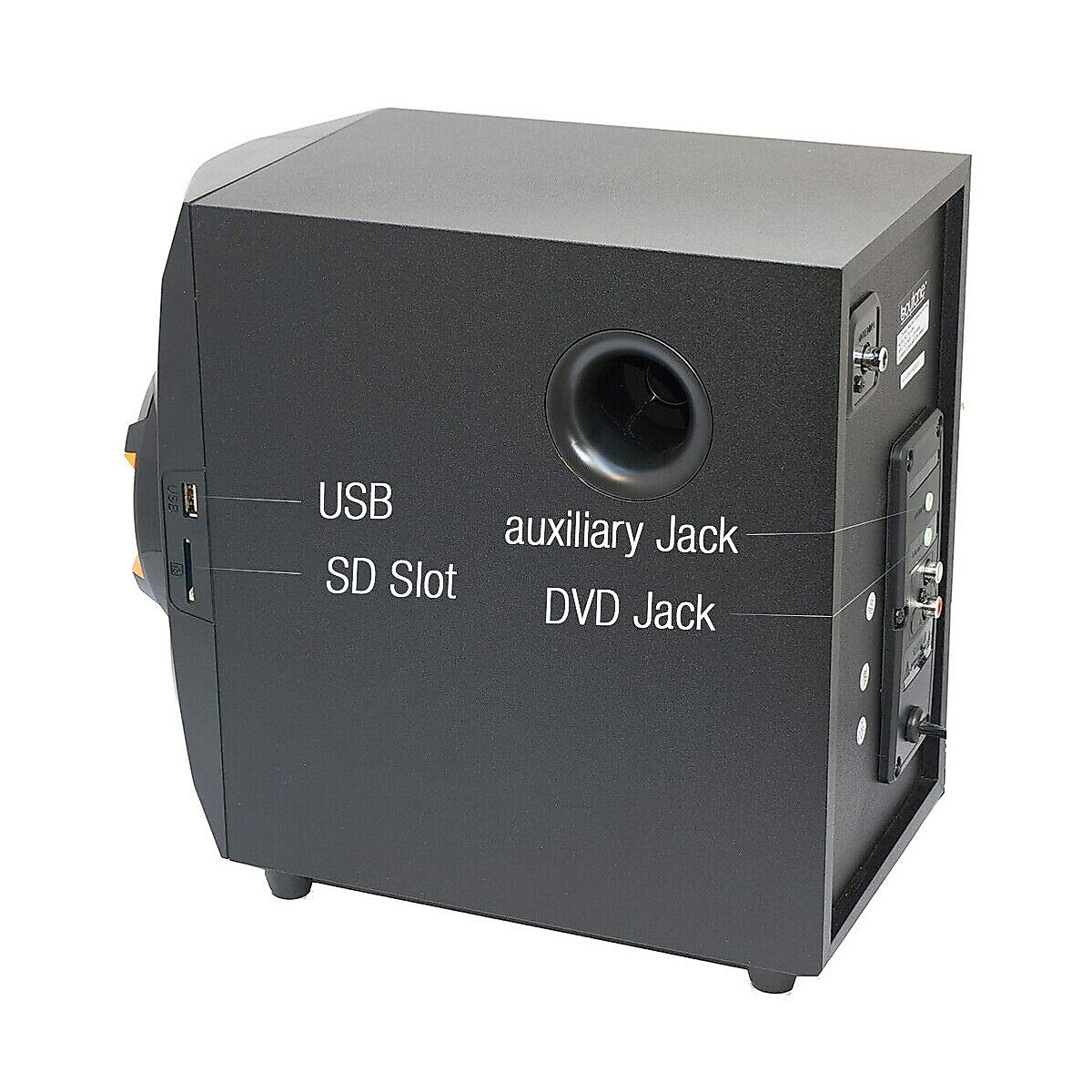 Boytone BT-324F, 2.1 Bluetooth Powerful Home Theater Speaker Systems, with FM Radio, SD USB Ports, Digital Play Back, 40 Watts, RGB Light, Full Function Remote Control, Smartphone, Tablet