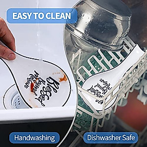 WABHAS Spoon Rest For Stove Top, White Ceramic Spoon Rest for Kitchen Counter, Spoon Holder for Stove Top, Kitchen Decor, Ladle Holder for Countertop