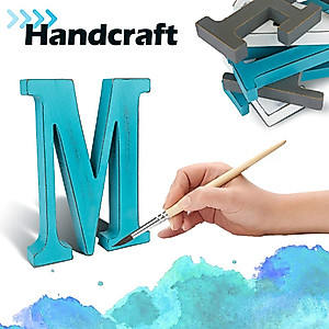 Solution4Patio Wooden Love Decorative Signs with Back Hanging Holes, Freestanding Cutout Words Table Centerpiece, Rustic Letters for Living Room, Home Decor #D306A00