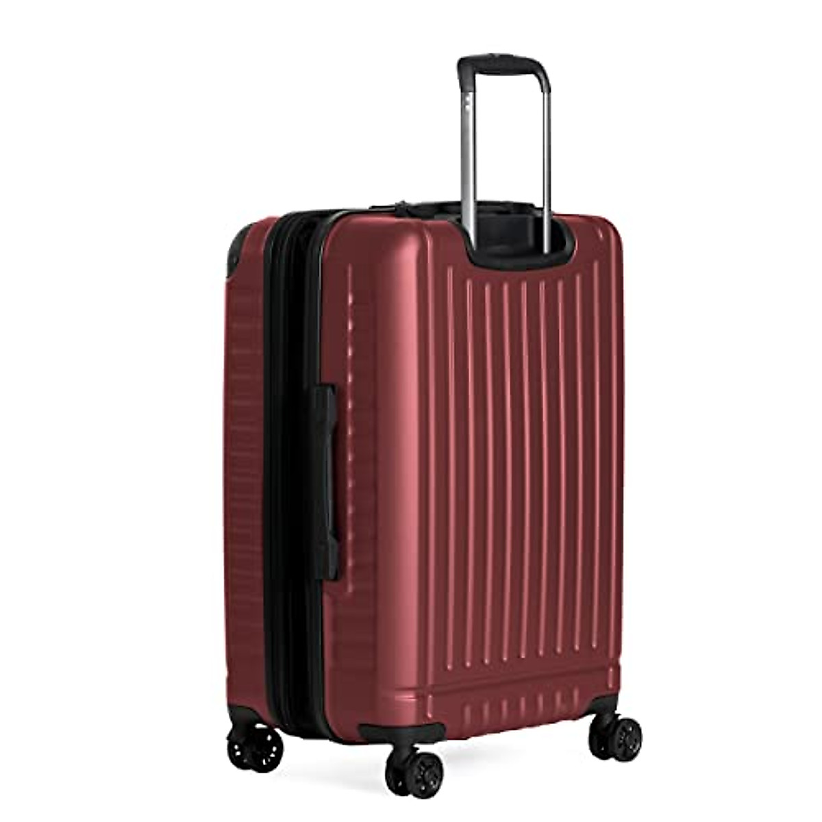 Ben Sherman Sunderland Spinner Travel Upright Luggage, British Red, 24-Inch Checked