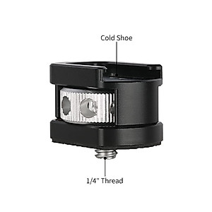 NICEYRIG Cold Shoe Mount Adapter with 1/4’’ Mounting Screw for Microphone Flash LED Video Light - 499
