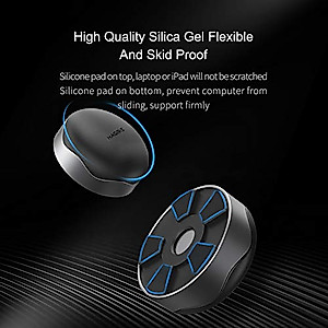 Laptop Cooling Pad, Hagibis Ergonomic Laptop Stand Small Invisible Cooler Ball Portable Magnetic Foot Heat for MacBook Pro Computer
