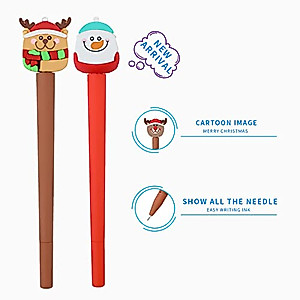 PINMU 8Pcs Naughty rabbit Gel Ink Pens,For kids Gifts,Kawaii School Pens, Bulk Fun School Cass room Supplies Set,For Kids Cartoon Ballpoint Pens,Adults Write Note And Work Stationery Pens. (style25)